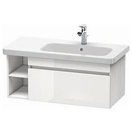 Duravit DuraStyle Waschtisch-Unterschrank DS639602218 93 x 44,8 cm, Becken rechts, weiß hochglanz/weiß matt, 1 Auszug