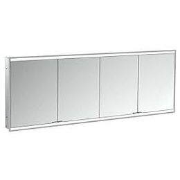 Emco prime Unterputz-Lichtspiegelschrank 949706267 2000x730mm, 4-türig, aluminium/spiegel