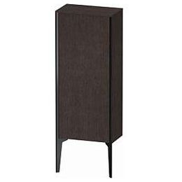 Duravit XViu Halbhochschrank XV1305LB272 40x24x89cm, schwarz matt, Tür links, eiche dunkel gebürstet