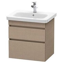 Duravit DuraStyle Waschtisch-Unterschrank DS648007575 58 x 44,8 cm, leinen, 2 Schubkästen, wandhängend