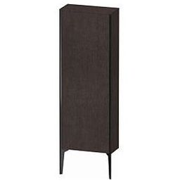 Duravit XViu Halbhochschrank XV1316RB272 50x133x24cm, 1 Tür, schwarz matt, Anschlag rechts, eiche dunkel gebürstet