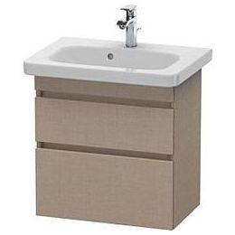 Duravit DuraStyle Waschtisch-Unterschrank DS647907575 58 x 36,8 cm, leinen, 2 Schubkästen, wandhängend