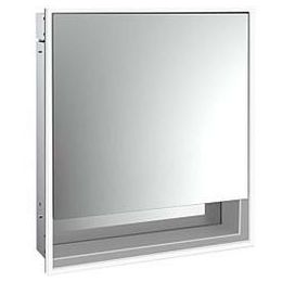 Emco Loft Unterputz-Lichtspiegelschrank 979805201 600x733mm, mit Unterfach, LED, Anschlag links, aluminium/Spiegel