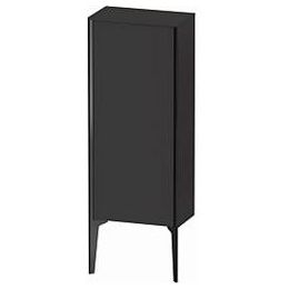 Duravit XViu Halbhochschrank XV1305LB280 40x24x89cm, schwarz matt, Tür links, graphit supermatt