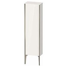 Duravit XViu Halbhochschrank XV1315LB185 40x24x133cm, champagner matt, Tür links, weiß hochglanz