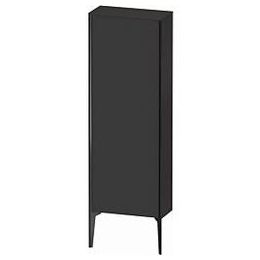 Duravit XViu Halbhochschrank XV1316LB280 50x133x24cm, 1 Tür, schwarz matt, Anschlag links, graphit supermatt