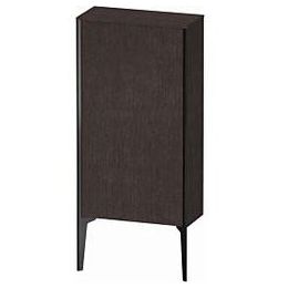 Duravit XViu Halbhochschrank XV1306LB272 50x24x89cm, schwarz matt, Tür links, eiche dunkel gebürstet