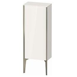 Duravit XViu Halbhochschrank XV1305LB185 40x24x89cm, champagner matt, Tür links, weiß hochglanz