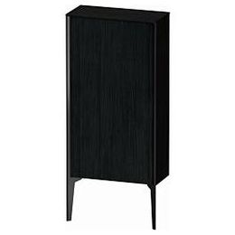 Duravit XViu Halbhochschrank XV1306LB216 50x24x89cm, schwarz matt, Tür links, Eiche schwarz