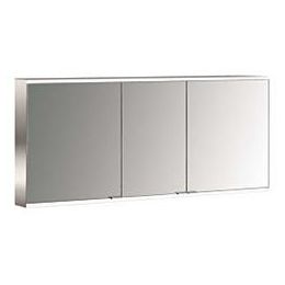 Emco prime Aufputz-Lichtspiegelschrank 949706249 1400x700mm, 3-türig, aluminium/spiegel