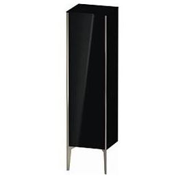 Duravit XViu Halbhochschrank XV1325LB140 40x36x133cm, champagner matt, Tür links, schwarz hochglanz