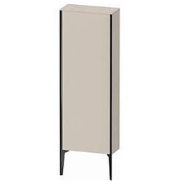 Duravit XViu Halbhochschrank XV1316RB291 50x133x24cm, 1 Tür, schwarz matt, Anschlag rechts, taupe matt