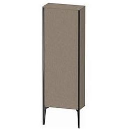 Duravit XViu Halbhochschrank XV1316LB211 50x133x24cm, 1 Tür, schwarz matt, Anschlag links, eiche kaschmir