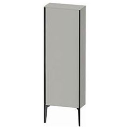 Duravit XViu Halbhochschrank XV1316LB207 50x133x24cm, 1 Tür, schwarz matt, Anschlag links, betongrau matt