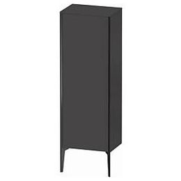 Duravit XViu Halbhochschrank XV1326RB249 50x36x133cm, schwarz matt, Tür rechts, graphit matt