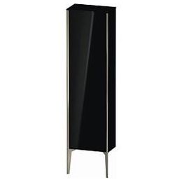 Duravit XViu Halbhochschrank XV1315RB140 40x24x133cm, champagner matt, Tür rechts, schwarz hochglanz