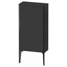 Duravit XViu Halbhochschrank XV1306RB280 50x24x89cm, schwarz matt, Tür rechts, graphit supermatt