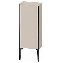 Duravit XViu Halbhochschrank XV1305LB291 40x24x89cm, schwarz matt, Tür links, taupe matt