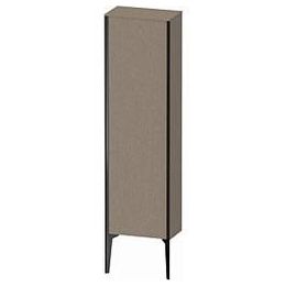 Duravit XViu Halbhochschrank XV1315LB211 40x24x133cm, schwarz matt, Tür links, eiche kaschmir