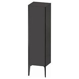 Duravit XViu Halbhochschrank XV1325RB249 40x36x133cm, schwarz matt, Tür rechts, graphit matt