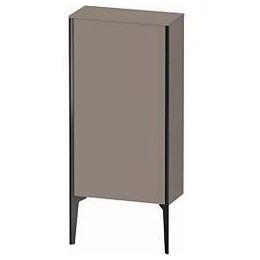 Duravit XViu Halbhochschrank XV1306LB243 50x24x89cm, schwarz matt, Tür links, basalt matt