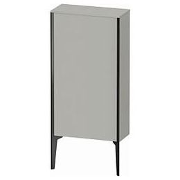 Duravit XViu Halbhochschrank XV1306LB207 50x24x89cm, schwarz matt, Tür links, betongrau matt