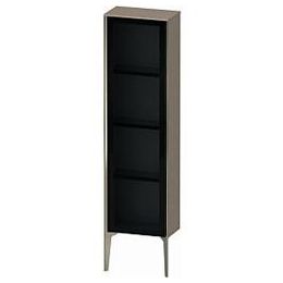 Duravit XViu Halbhochschrank XV1365LB111 40x24x133cm, Glastür, champagner matt, Tür links, eiche kaschmir