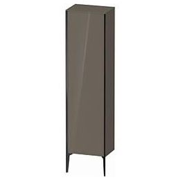 Duravit XViu Hochschrank XV1336LB289 50x36x177cm, schwarz matt, Tür links, flannel grey hochglanz