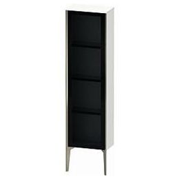 Duravit XViu Halbhochschrank XV1365LB118 40x24x133cm, Glastür, champagner matt, Tür links, weiß matt