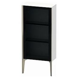 Duravit XViu Halbhochschrank XV1361LB118 50x24x89cm, Glastür, champagner matt, Tür links, weiß matt