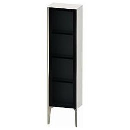 Duravit XViu Halbhochschrank XV1365LB122 40x24x133cm, Glastür, champagner matt, Tür links, weiß hochglanz