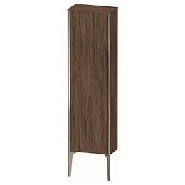 Duravit XViu Halbhochschrank XV1315LB121 40x24x133cm, champagner matt, Tür links, nussbaum dunkel