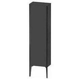 Duravit XViu Halbhochschrank XV1315RB249 40x24x133cm, schwarz matt, Tür rechts, graphit matt