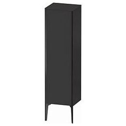 Duravit XViu Halbhochschrank XV1325LB280 40x36x133cm, schwarz matt, Tür links, graphit supermatt