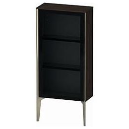 Duravit XViu Halbhochschrank XV1361LB169 50x24x89cm, Glastür, champagner matt, Tür links, nussbaum gebürstet