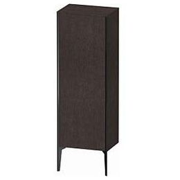 Duravit XViu Halbhochschrank XV1326LB272 50x36x133cm, schwarz matt, Tür links, eiche dunkel gebürstet