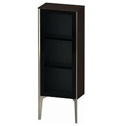 Duravit XViu Halbhochschrank XV1360LB169 40x24x89cm, Glastür, champagner matt, Tür links, nussbaum gebürstet