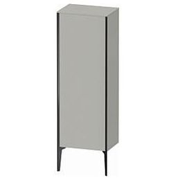 Duravit XViu Halbhochschrank XV1326LB207 50x36x133cm, schwarz matt, Tür links, betongrau matt