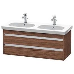 Duravit Ketho Waschtisch-Unterschrank KT664902121 115 x 45,5 cm, nussbaum dunkel, 2 Schubkästen, wandhängend