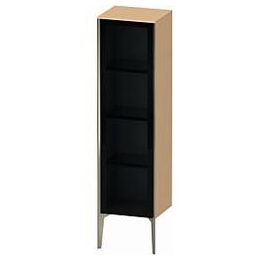 Duravit XViu Halbhochschrank XV1367LB112 40x36x133cm, Glastür, champagner matt, Tür links, eiche gebürstet