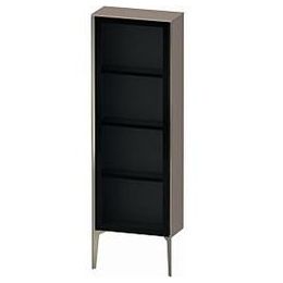 Duravit XViu Halbhochschrank XV1366RB143 50x24x133cm, Glastür, champagner matt, Tür rechts, basalt matt