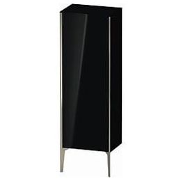 Duravit XViu Halbhochschrank XV1326LB140 50x36x133cm, champagner matt, Tür links, schwarz hochglanz