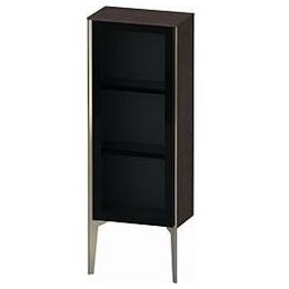 Duravit XViu Halbhochschrank XV1360LB172 40x24x89cm, Glastür, champagner matt, Tür links, eiche dunkel gebürstet