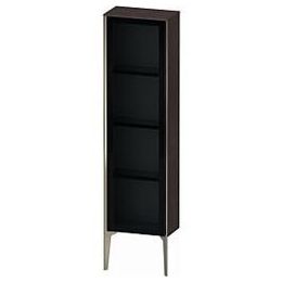 Duravit XViu Halbhochschrank XV1365LB172 40x24x133cm, Glastür, champagner matt, Tür links, eiche dunkel gebürstet