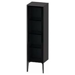 Duravit XViu Halbhochschrank XV1367RB249 40x36x133cm, Glastür, schwarz matt, Tür rechts, graphit matt