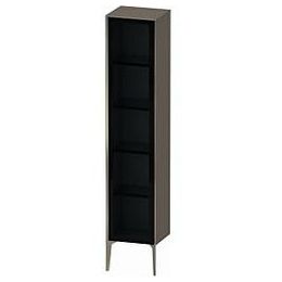 Duravit XViu Hochschrank XV1375LB190 40x36x177cm, Glastür, champagner matt, Tür links, flannel grey seidenmatt