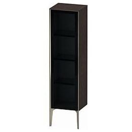 Duravit XViu Halbhochschrank XV1367LB172 40x36x133cm, Glastür, champagner matt, Tür links, eiche dunkel gebürstet