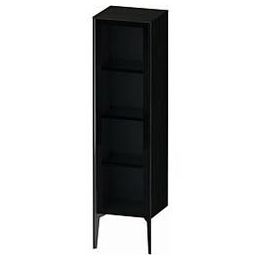 Duravit XViu Halbhochschrank XV1367RB216 40x36x133cm, Glastür, schwarz matt, Tür rechts, Eiche schwarz