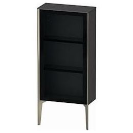 Duravit XViu Halbhochschrank XV1361LB149 50x24x89cm, Glastür, champagner matt, Tür links, graphit matt