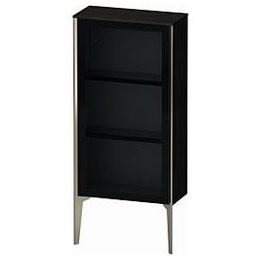 Duravit XViu Halbhochschrank XV1361RB116 50x24x89cm, Glastür, champagner matt, Tür rechts, Eiche schwarz